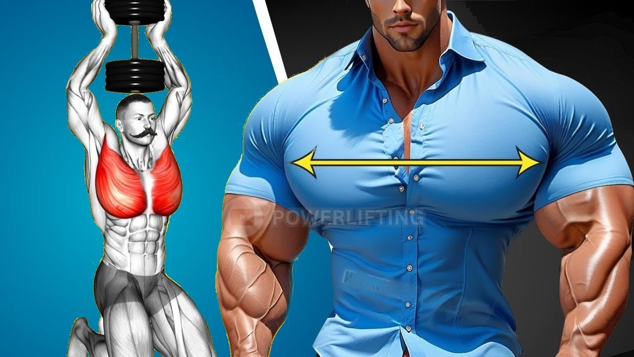 How To Grow a Wider Chest with Dumbbells (Best exercises) - YouTube