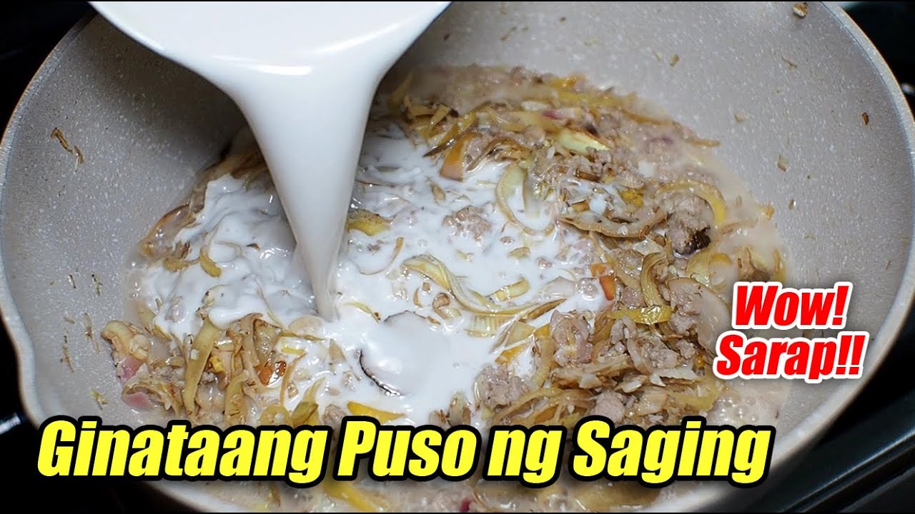 Meaty Ginataang Puso ng Saging! 🍌💕Ang Sarap Nito Sauce pa Lang Ulam Na ...