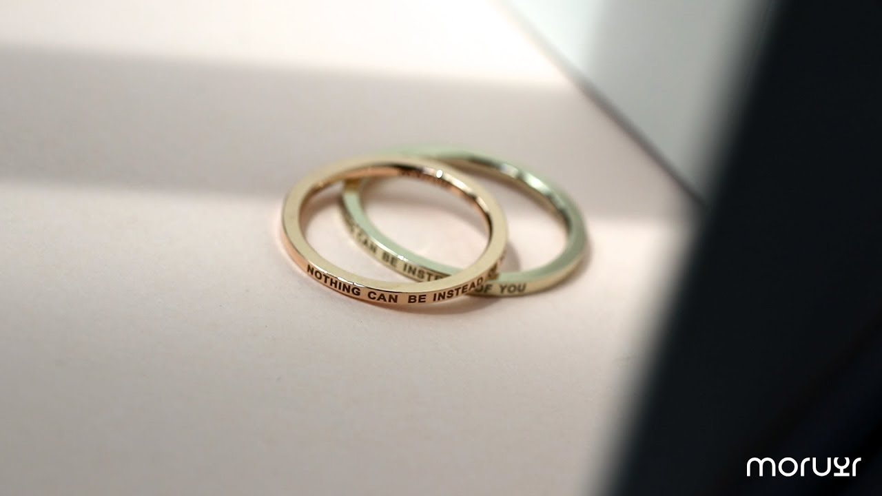 하고싶은 말을 담은 레터링반지로 커플링하기 Handmade Lettering Couple Ring - YouTube