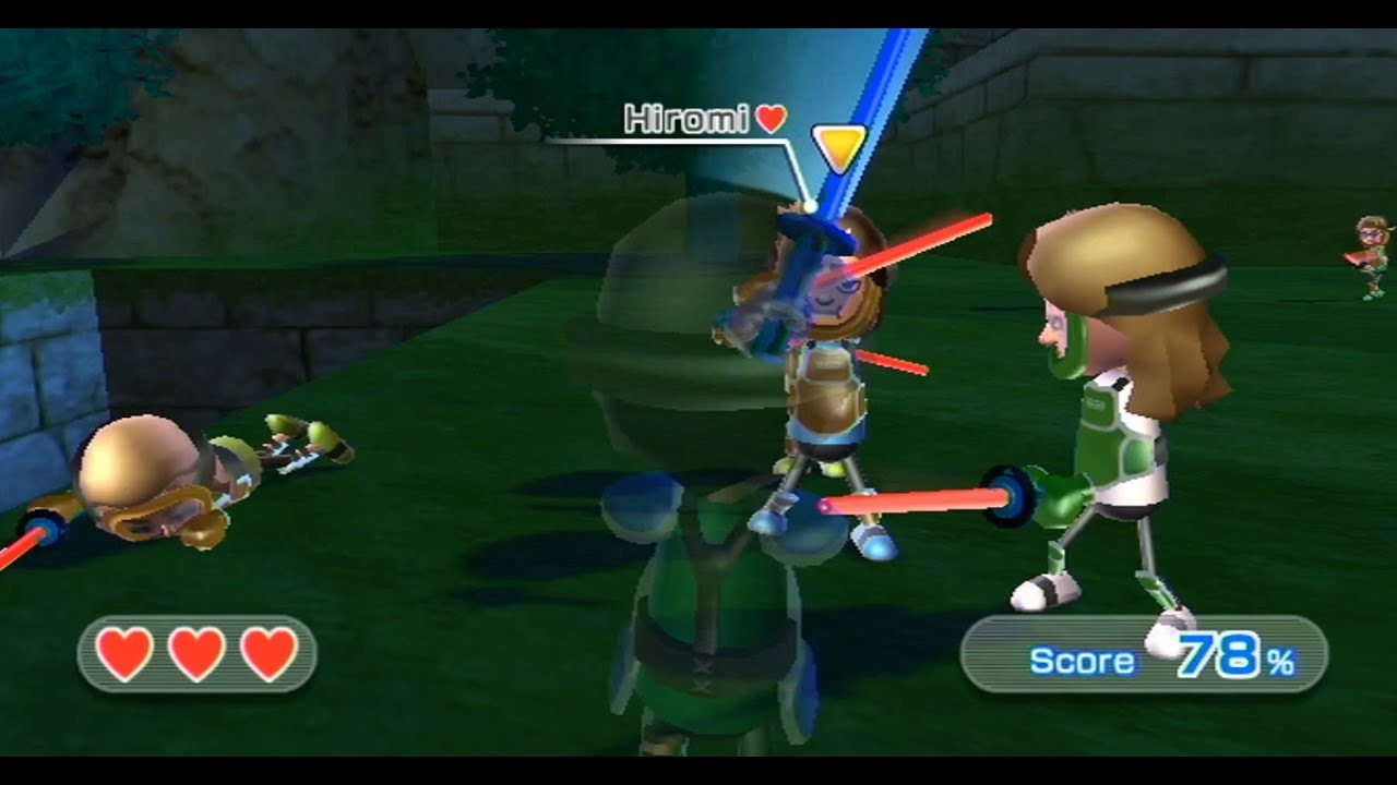 Sword Play(Showdown)Stages 1-10- Wii Sports Resort - YouTube