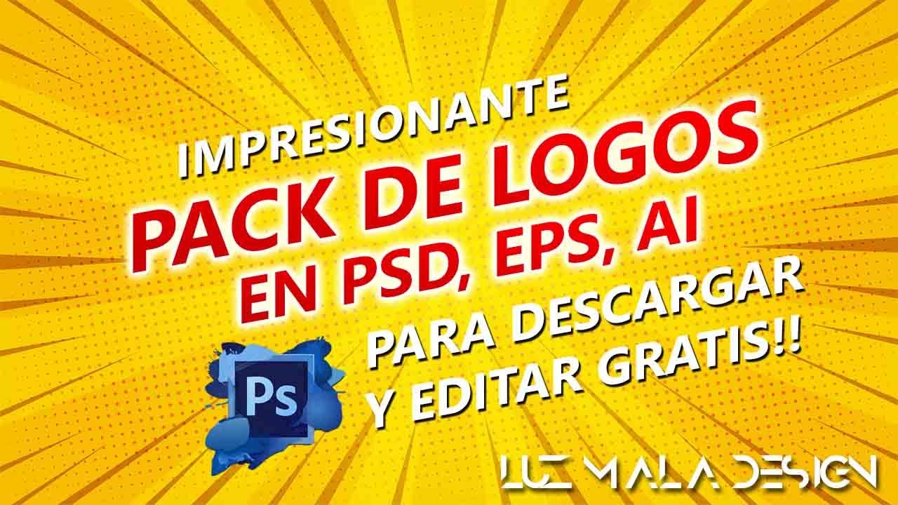 PACK DE LOGOS EDITABLES EN PSD GRATIS IDEAL EMPRENDIMIENTOS - PACK OF EDITABLE LOGOS IN PSD FREE ...