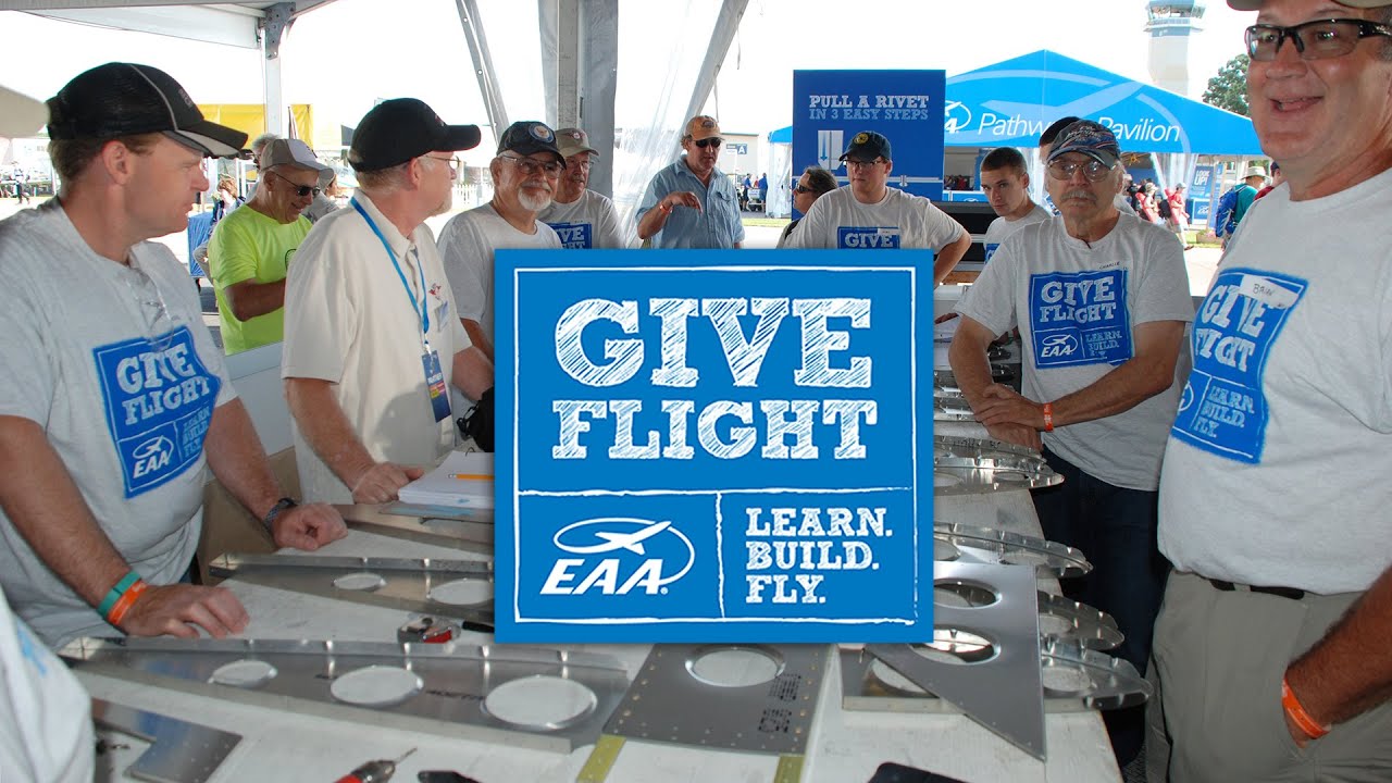 Give Flight wings program at EAA Oshkosh AirVenture 2015 - YouTube