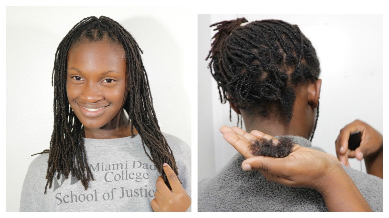 Combing out my daughter's 7 years old Locs/ PART 1 - YouTube