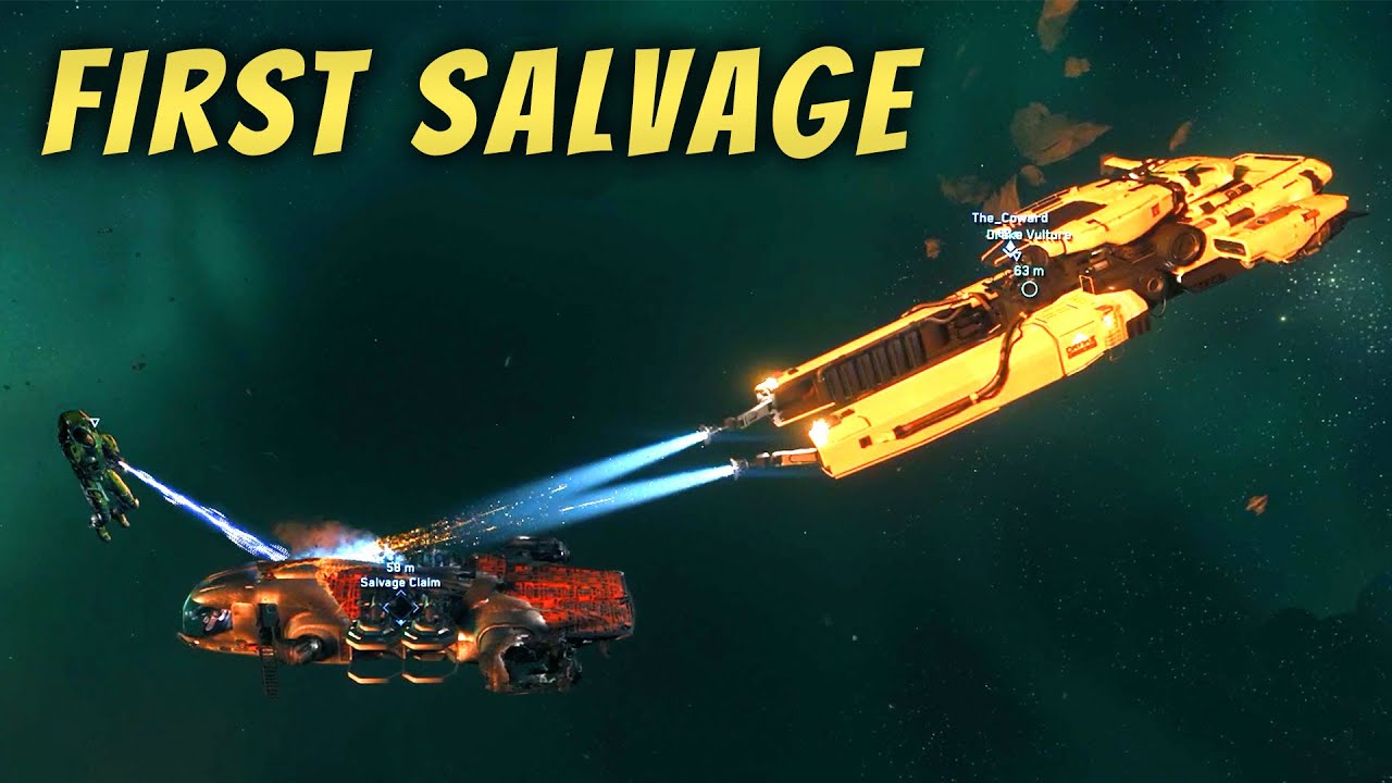 First Time Salvage Crew in Star Citizen - YouTube