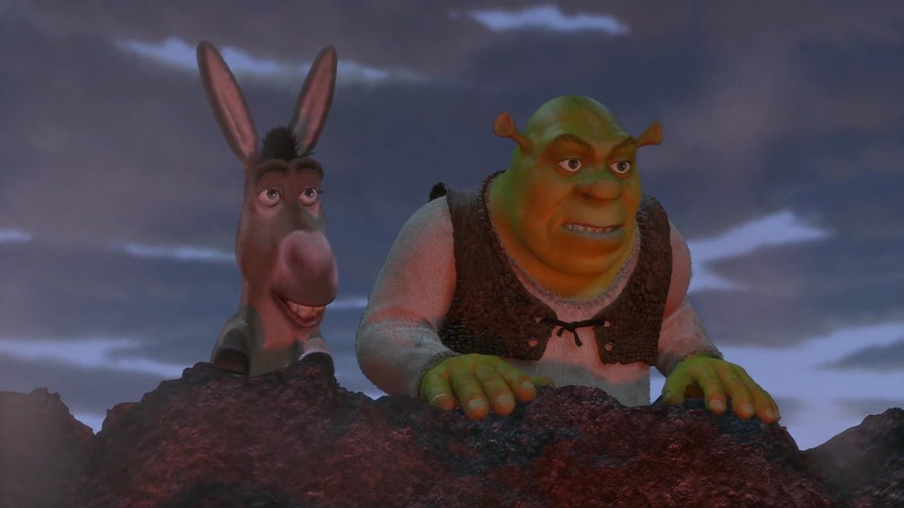 SHREK CENA BURRO E SHREK NO CASTELO DO DRAGÃO - YouTube