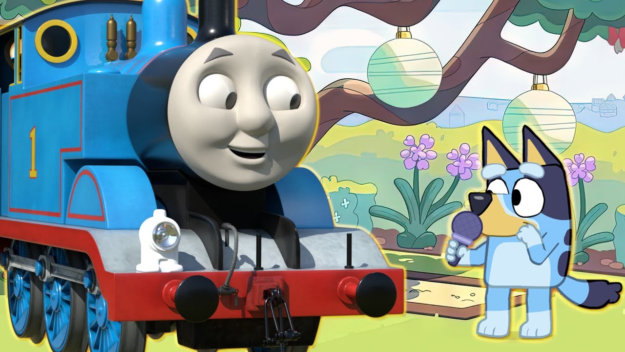 3D Thomas Vs Bluey Can Can - Friday Night Funkin - YouTube