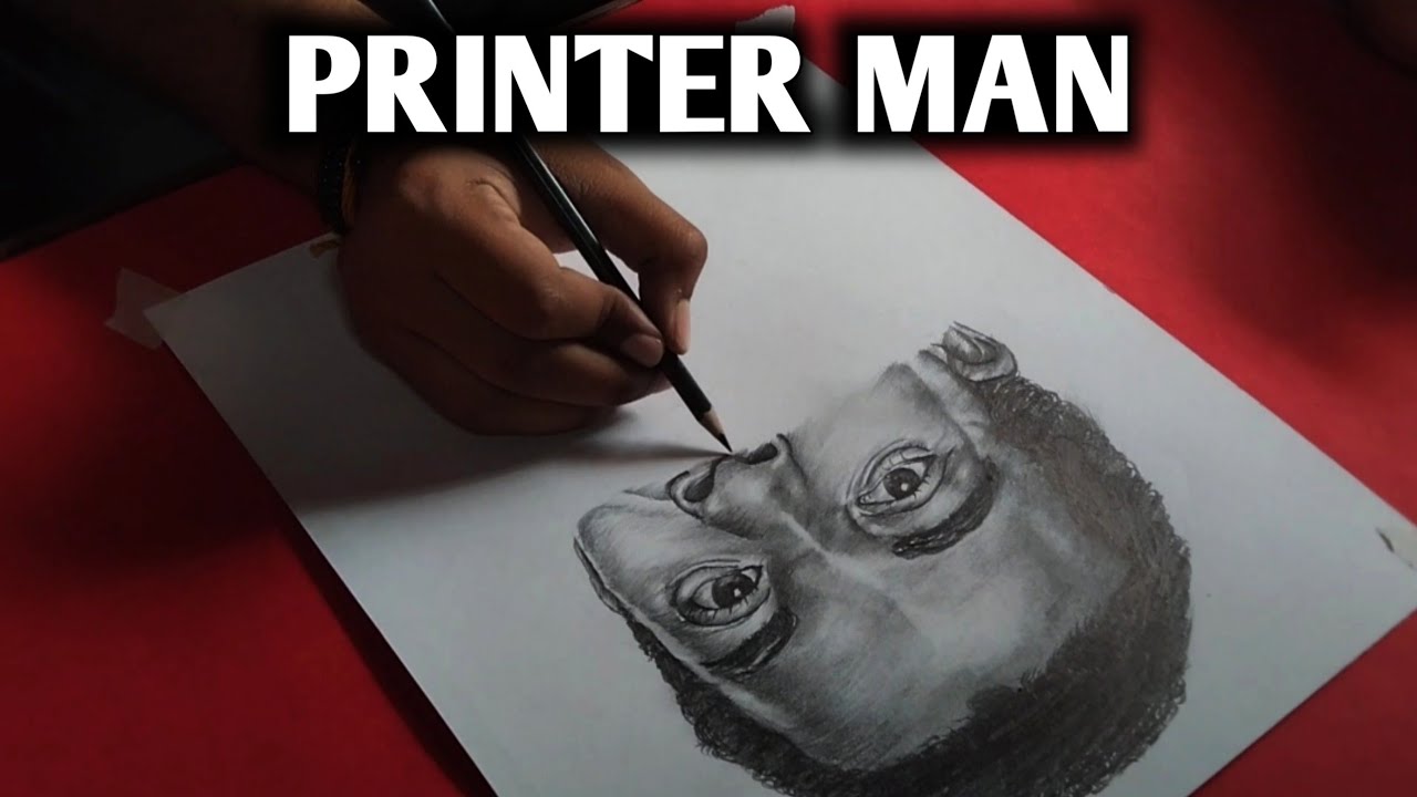I Draw Like A Printer (Drawing Chadwick Boseman) - ArtFreak - YouTube