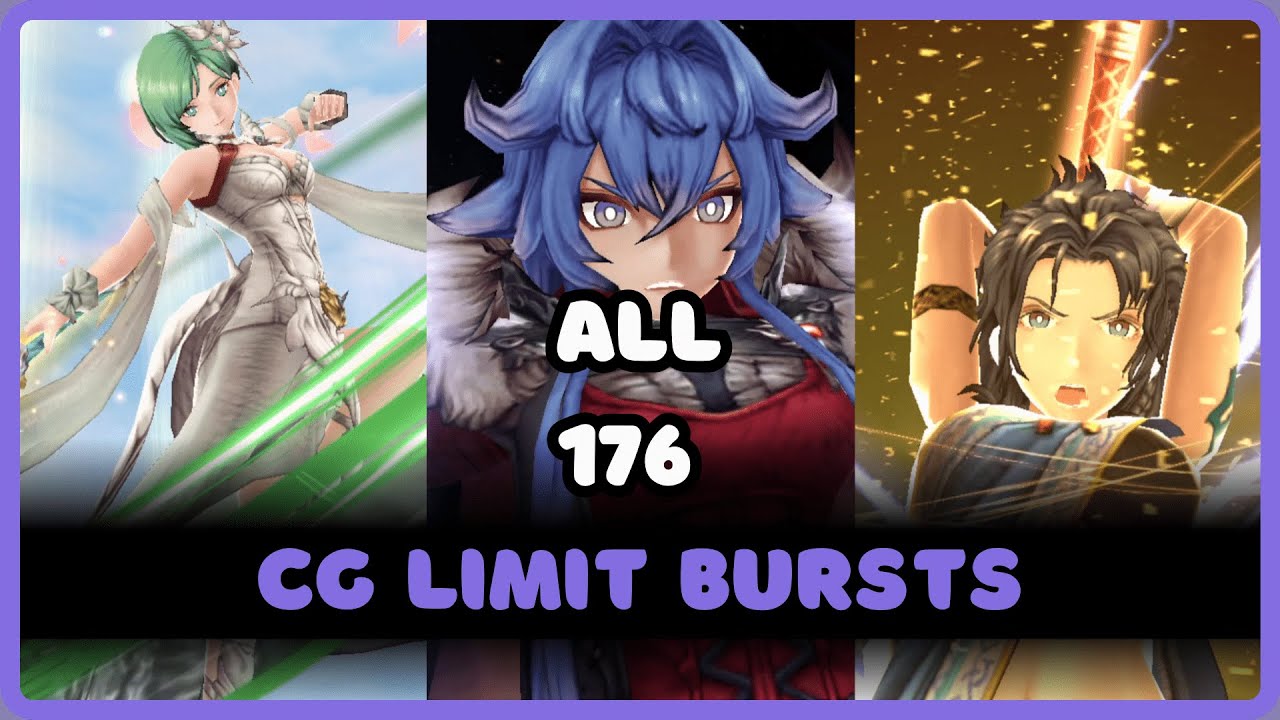 All 176 Characters CG Limit Bursts | War of the Visions: Final Fantasy ...