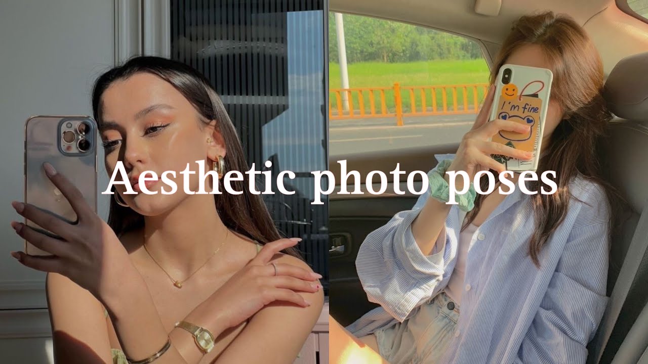 Aesthetic photo poses Ideas for Girls !! Standing pose !! Selfie pose🌸 ...