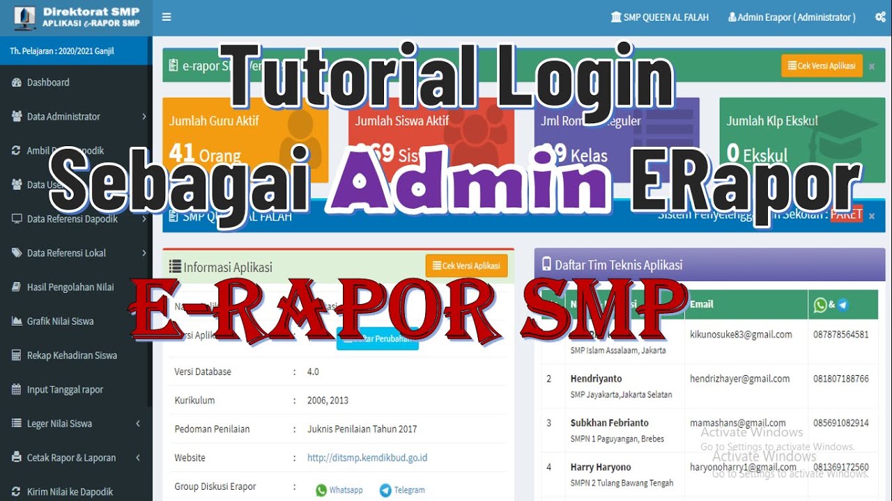 E-Rapor SMP - Tutorial Login Sebagai Admin ERapor - YouTube