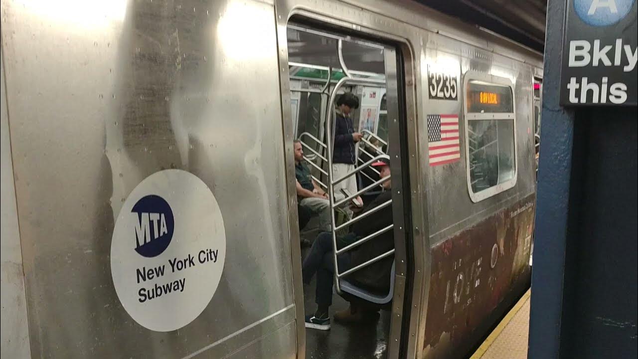 MTA NYCT Subway: Euclid Avenue Bound Bombardier R179 (C) Train Departing Fulton Street - YouTube