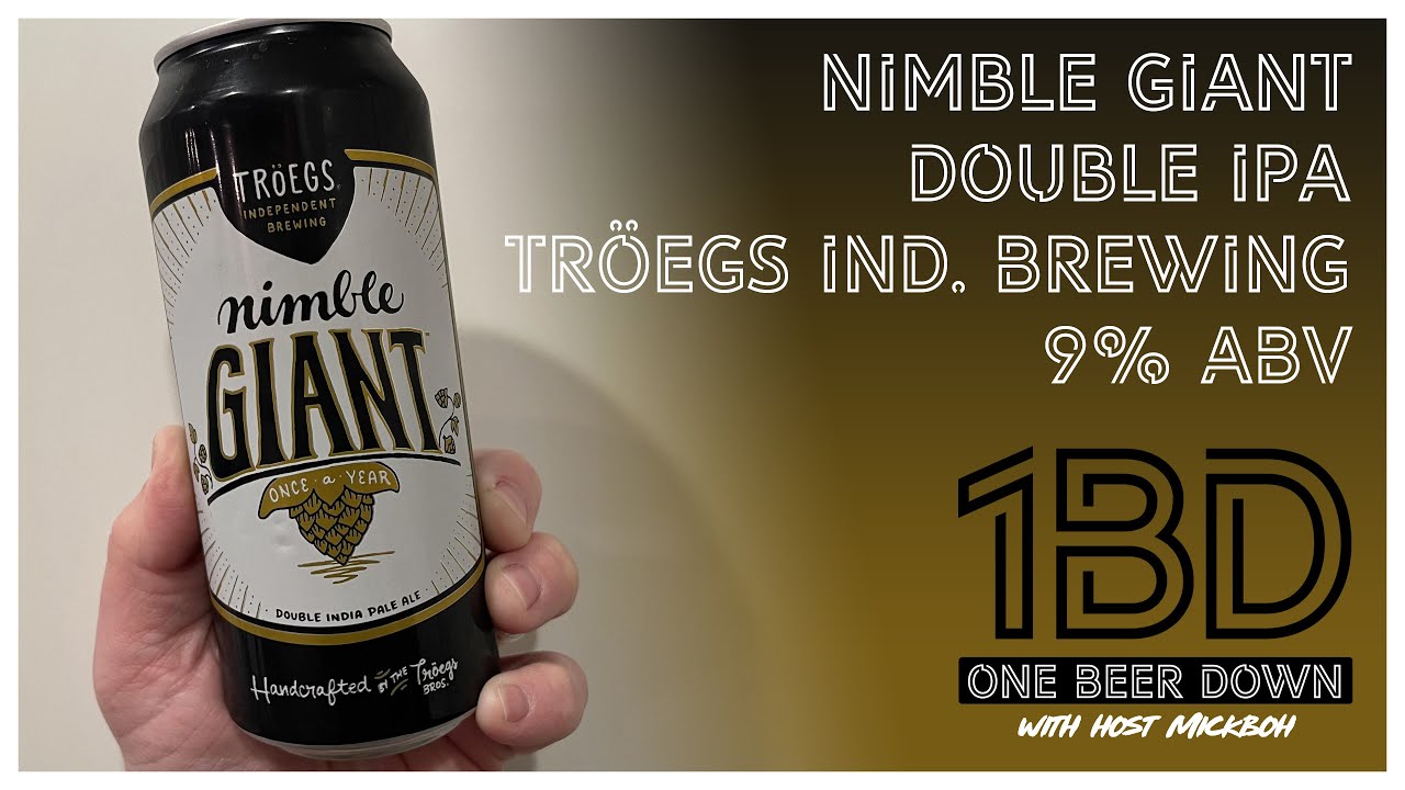 One Beer Down Review: Nimble Giant Double IPA from Tröegs Brewing - YouTube