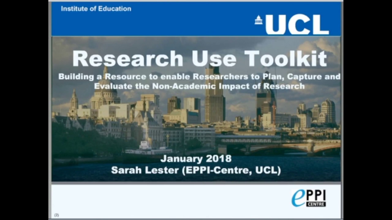 EPPI-Centre: Research Use Toolkit - YouTube