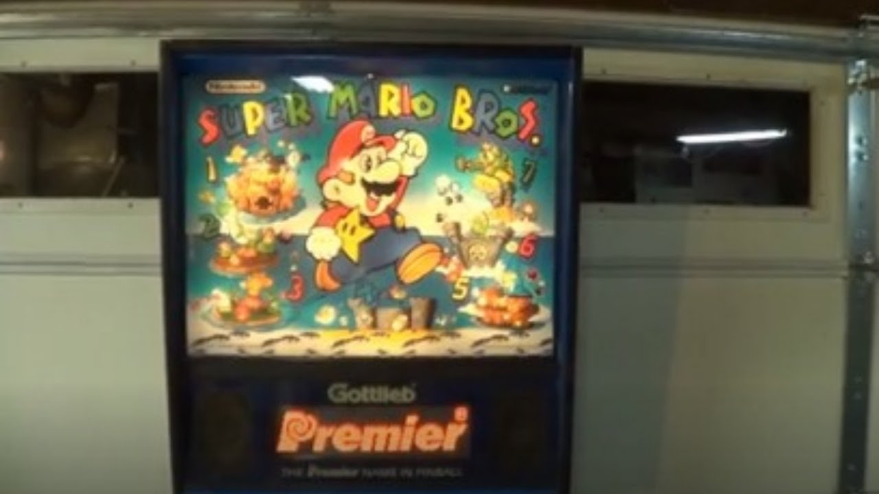 SUPER MARIO BROS. PINBALL MACHINE - BY GOTTLIEB 1992 - YouTube