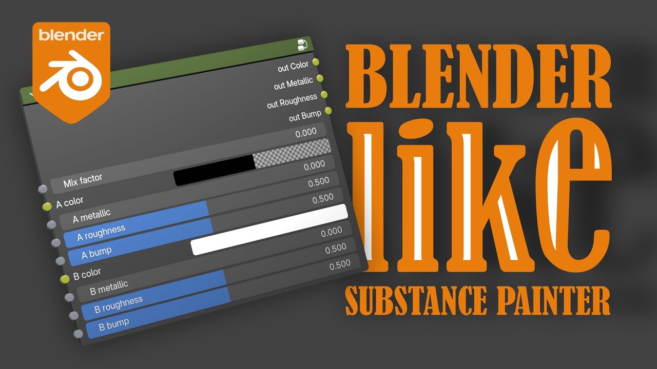 Змішування текстур в Blender 3d, подібно до Substace painter - YouTube