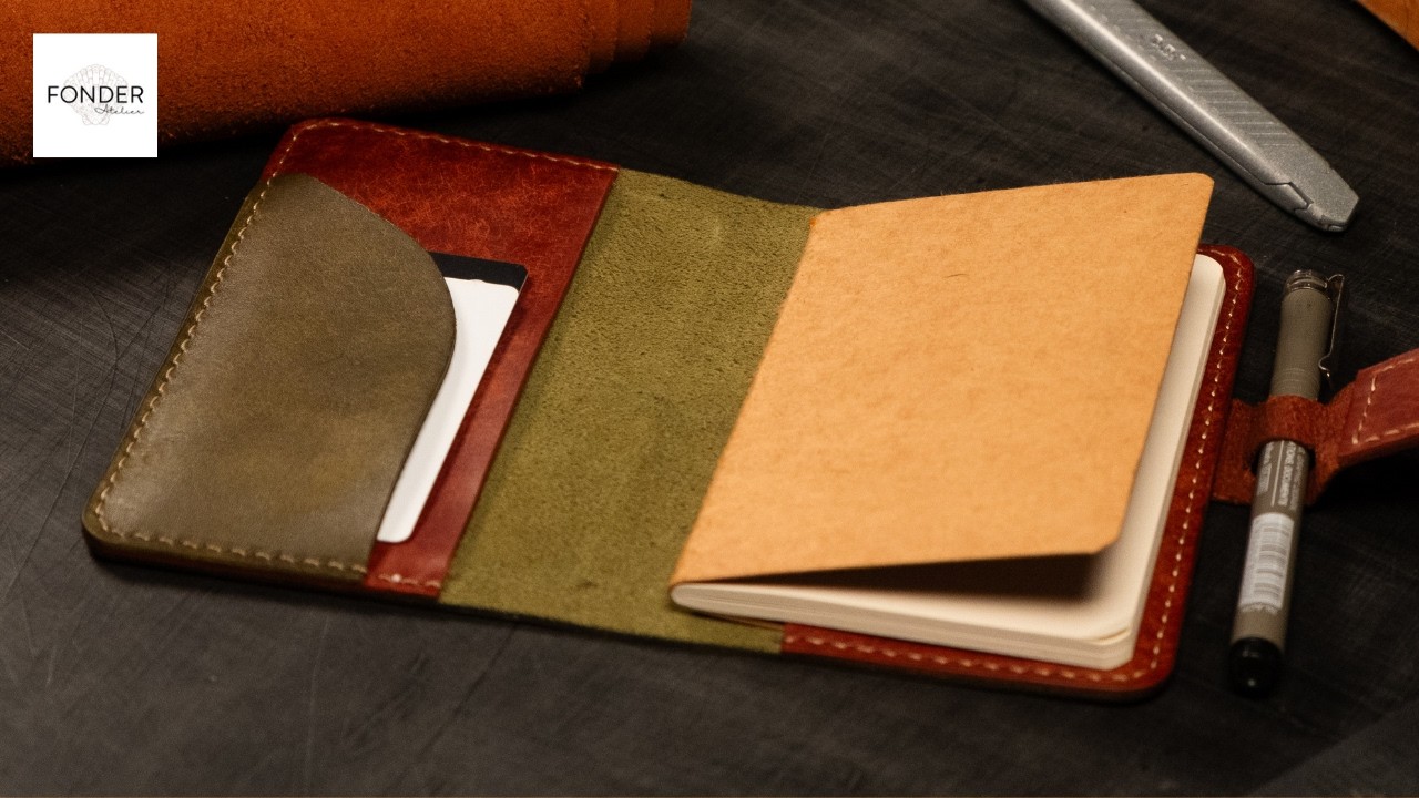FREE Leather Craft Pattern / Making Handmade Leather Journal Cover ...