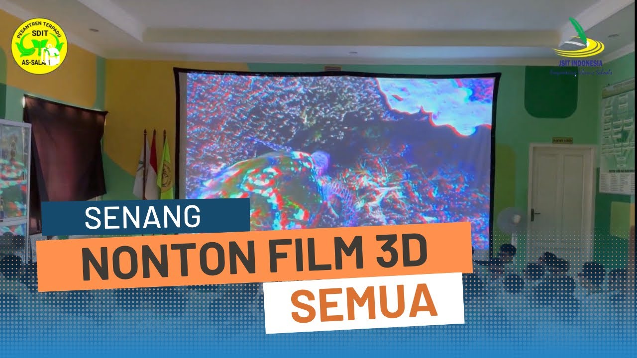 ASYIKNYA !! SISWA SISWI Menonton Film 3D- Mereka Semua terhibur dan Senang - YouTube