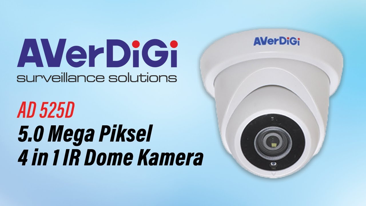 AVerDiGi AD 525D 5 0 Mega Piksel 4 in 1 IR Dome Kamera - YouTube
