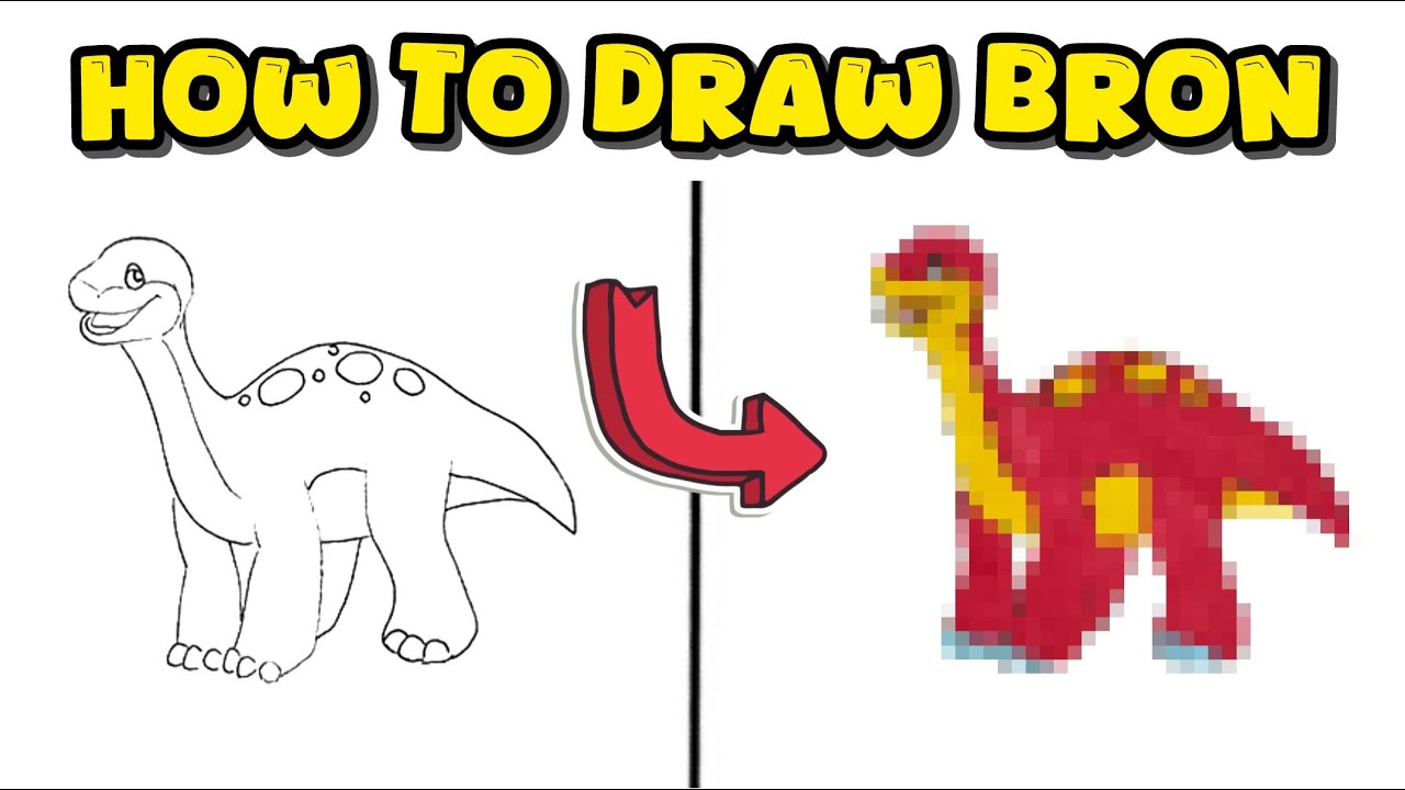 How to Draw Bron the Dinosaur from Poppy Playtime – Game Character Art ...