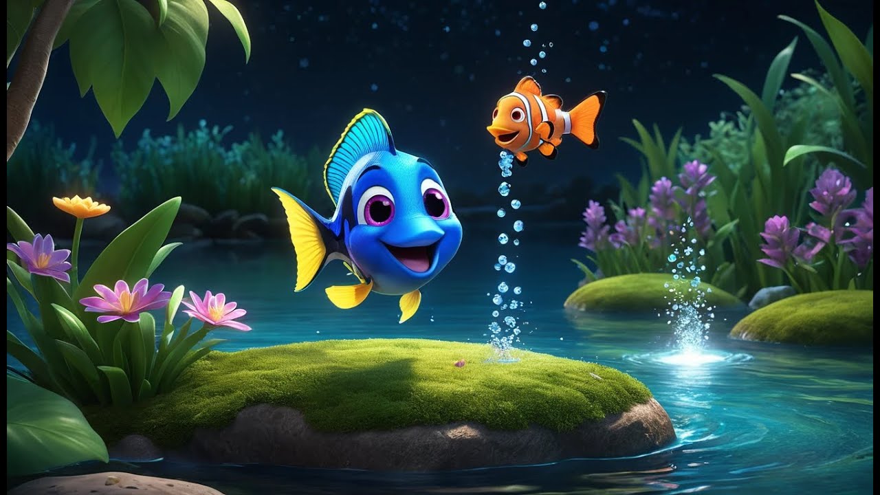 Ducks Go Quack and Fish Go Swish | Animal Sound Song for Kids | Pond ...