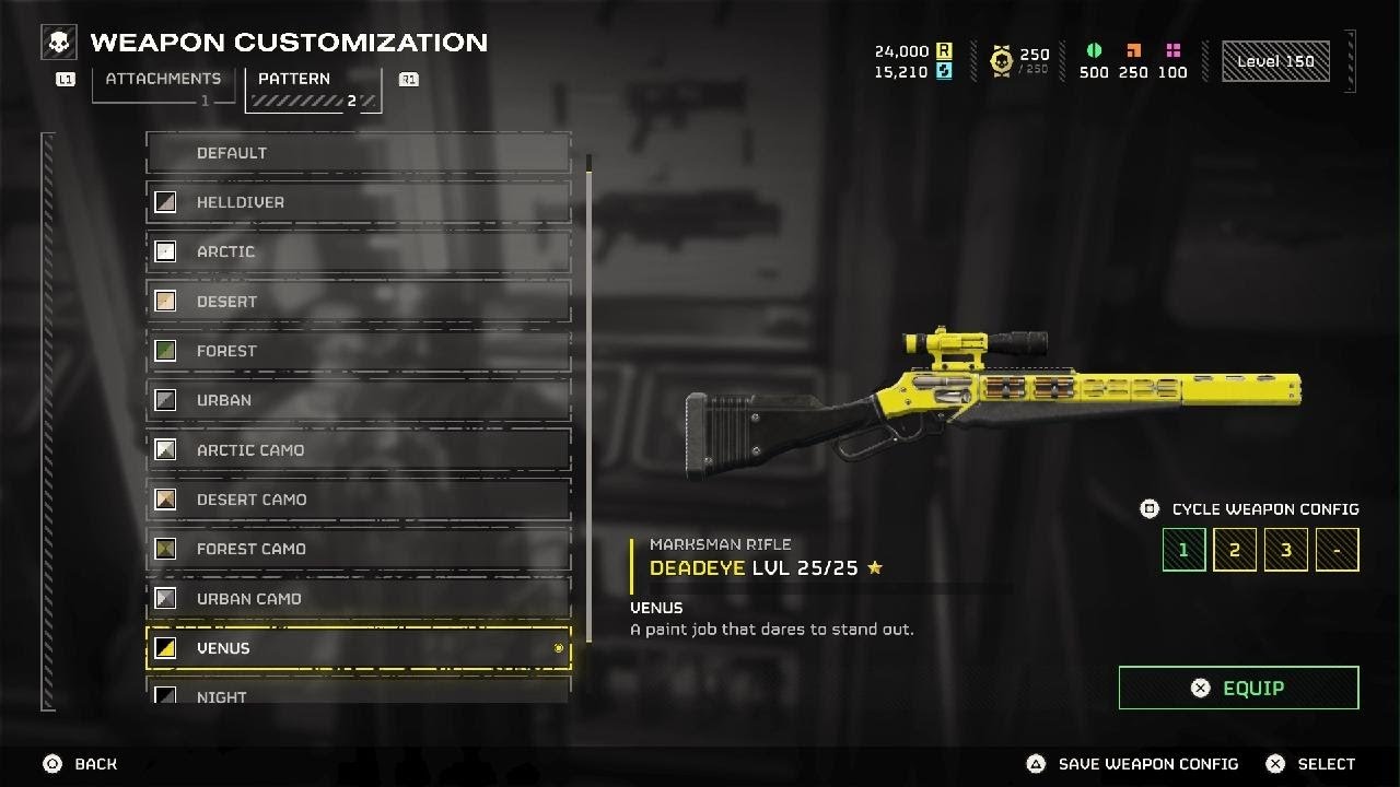 HELLDIVERS 2 R-6 Deadeye Max Level - YouTube