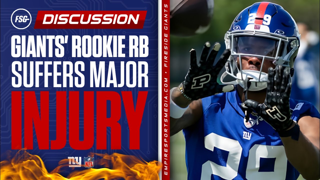 Giants' Rookie Running Back Suffers Major Injury | Will it EVER Stop ...
