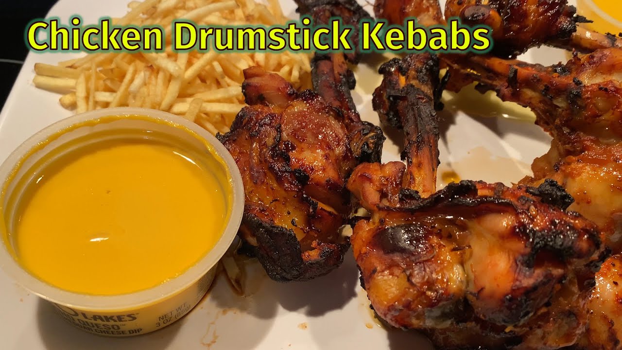 Quick Air Fried Chicken Drumstick Kebabs -- Cooking Gizmos - YouTube