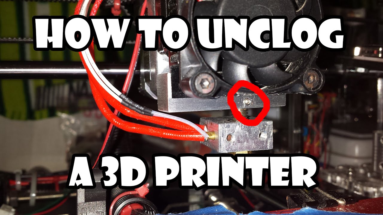 How to Unclog a Folger Tech Prusa i3 3D Printer - YouTube