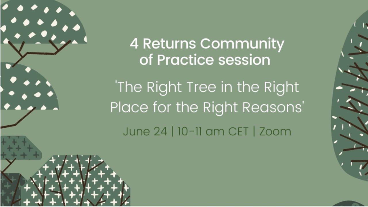 Event | The Right Tree in the Right Place for the Right Reasons | June ...