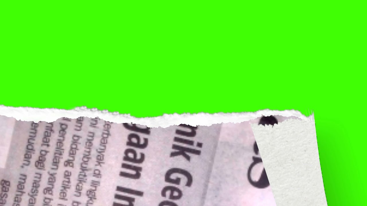 Torn Paper Transition 08 Green Screen (Kertas Sobek) - YouTube