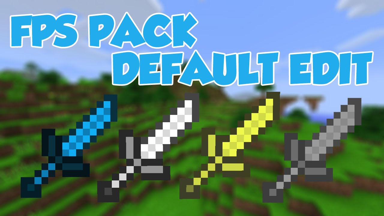Minecraft: FPS Default Edit PVP Texture Pack [1.7 & 1.8] NO LAG! - YouTube