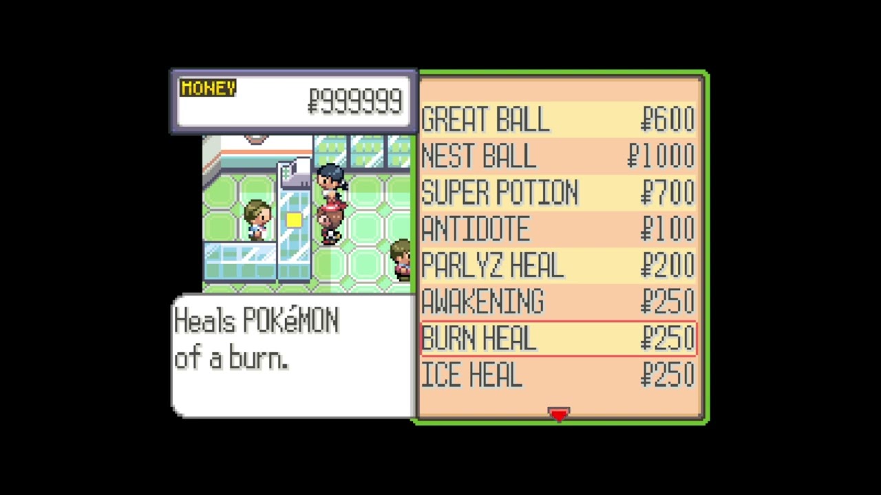 Burn Heal Pokemon