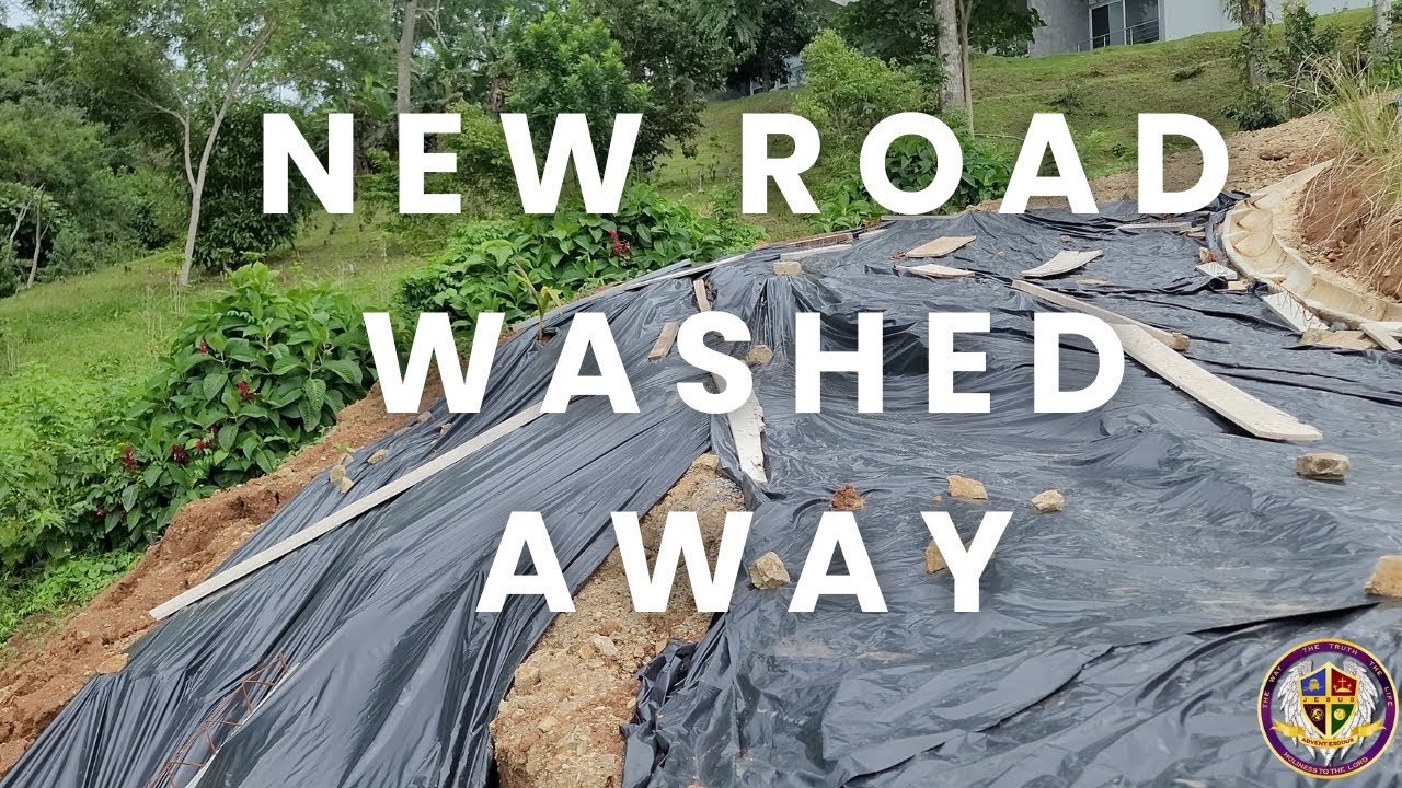 Craziness, new road washed away nightmare | House is progressing ...