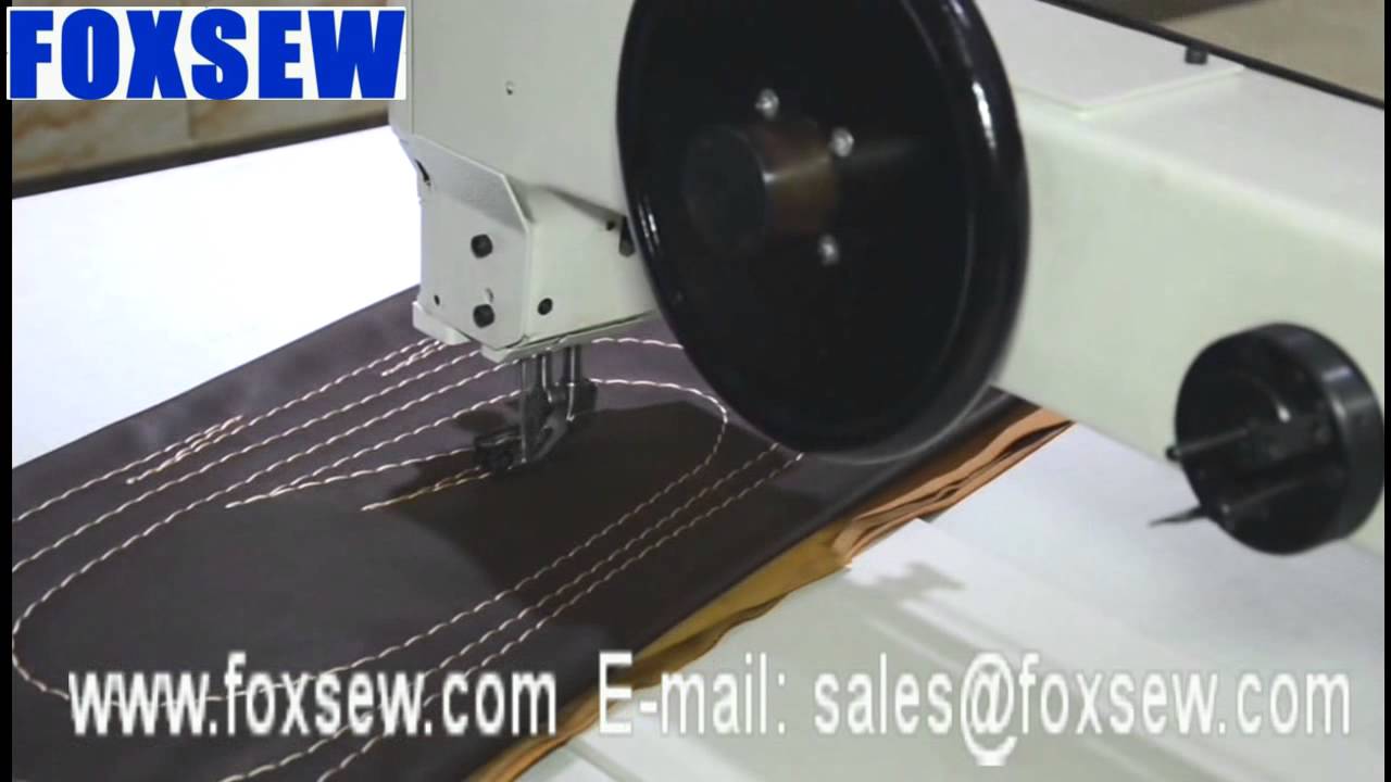 Long Arm Walking Foot Heavy Duty Lockstitch Sewing Machine for Leather ...