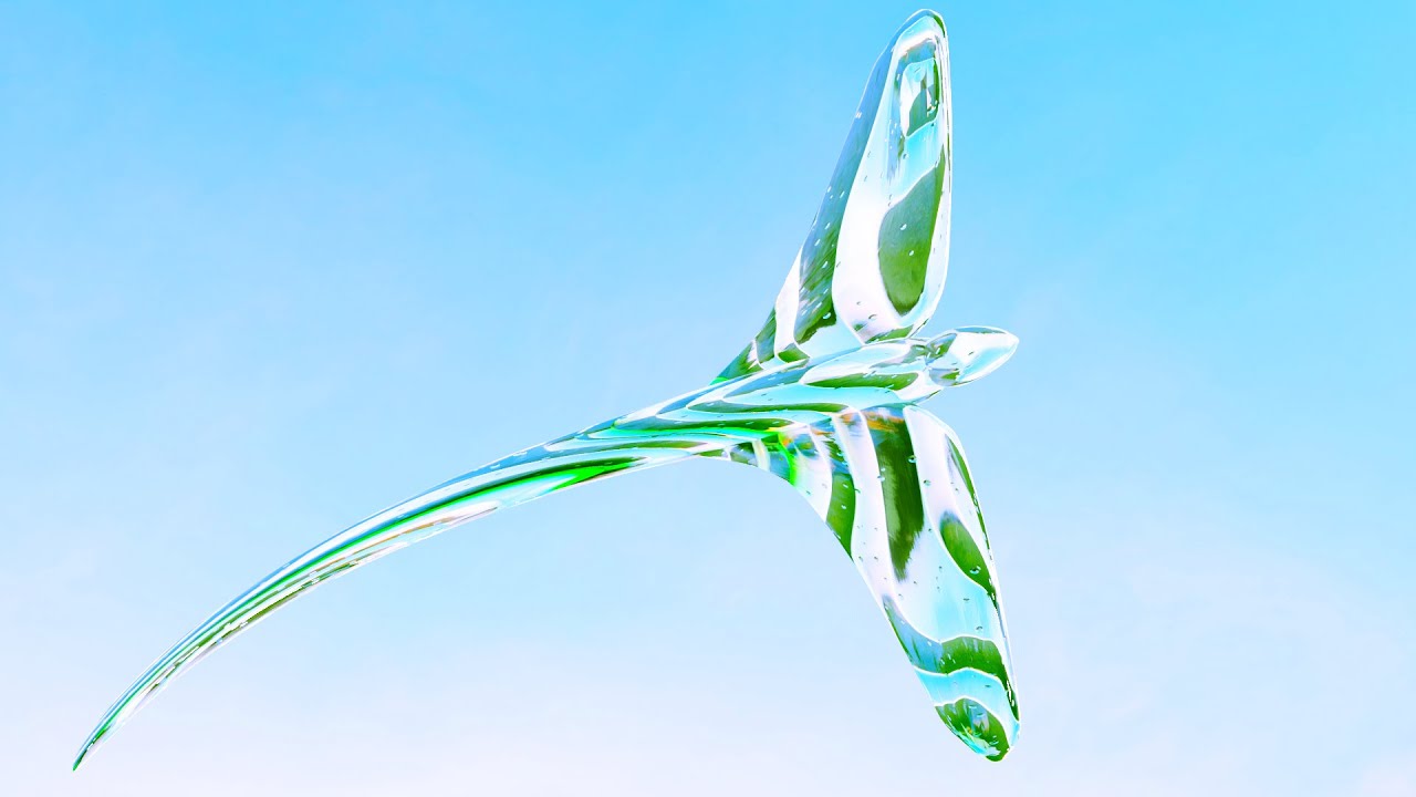 Swimming Sky - Flying Creature 3D Animation Loop - YouTube