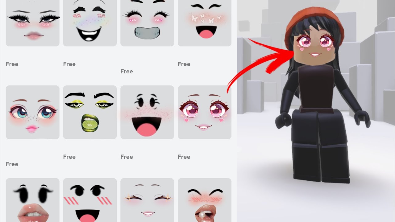 How to make a face and put it on decals - YouTube