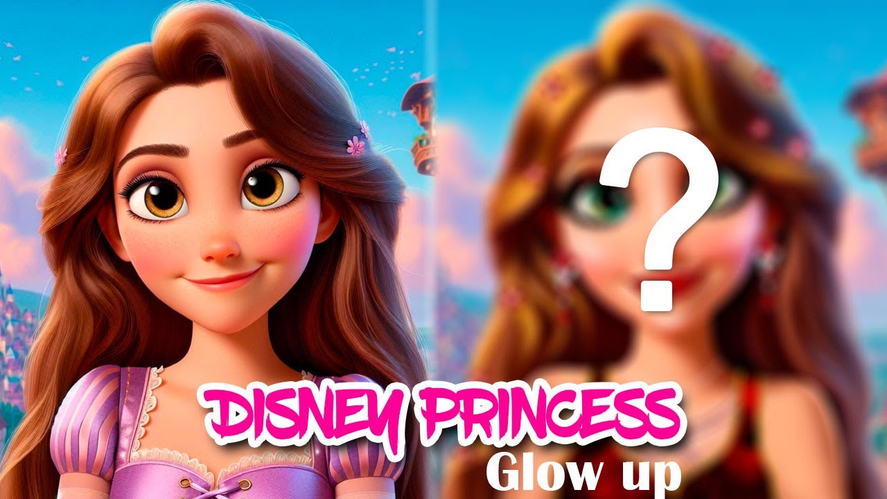 Disney princess Rapunzel glow up transformation | Cartoon glow up - YouTube