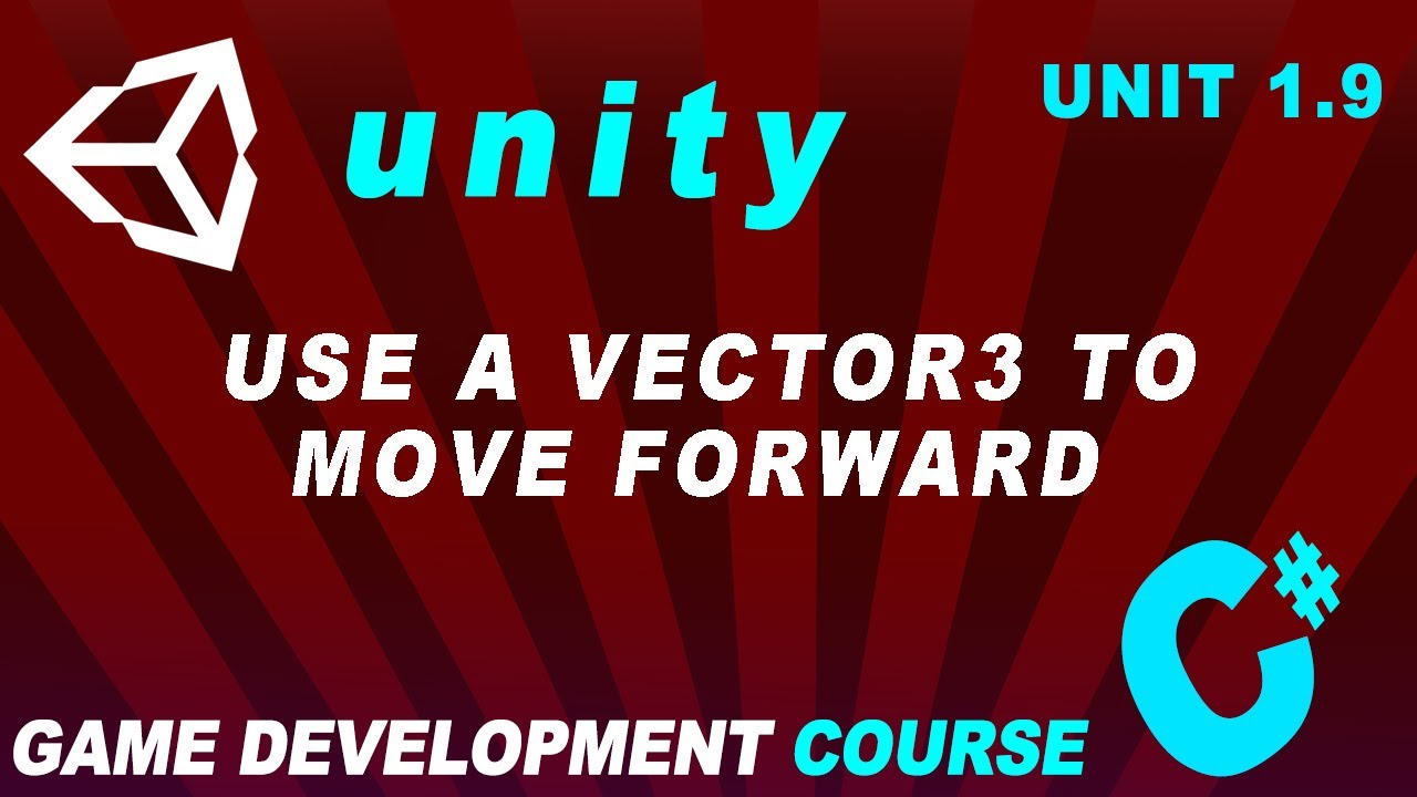 Game Development Free Course |Unit 1.9 How to move player forward ...