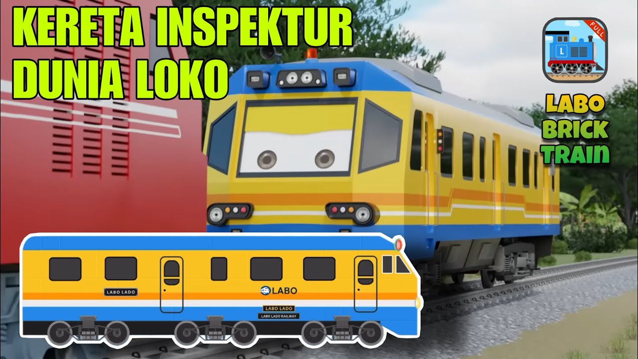 Membuat Kereta Inspektur Dunia Loko - Labo Brick Train - YouTube