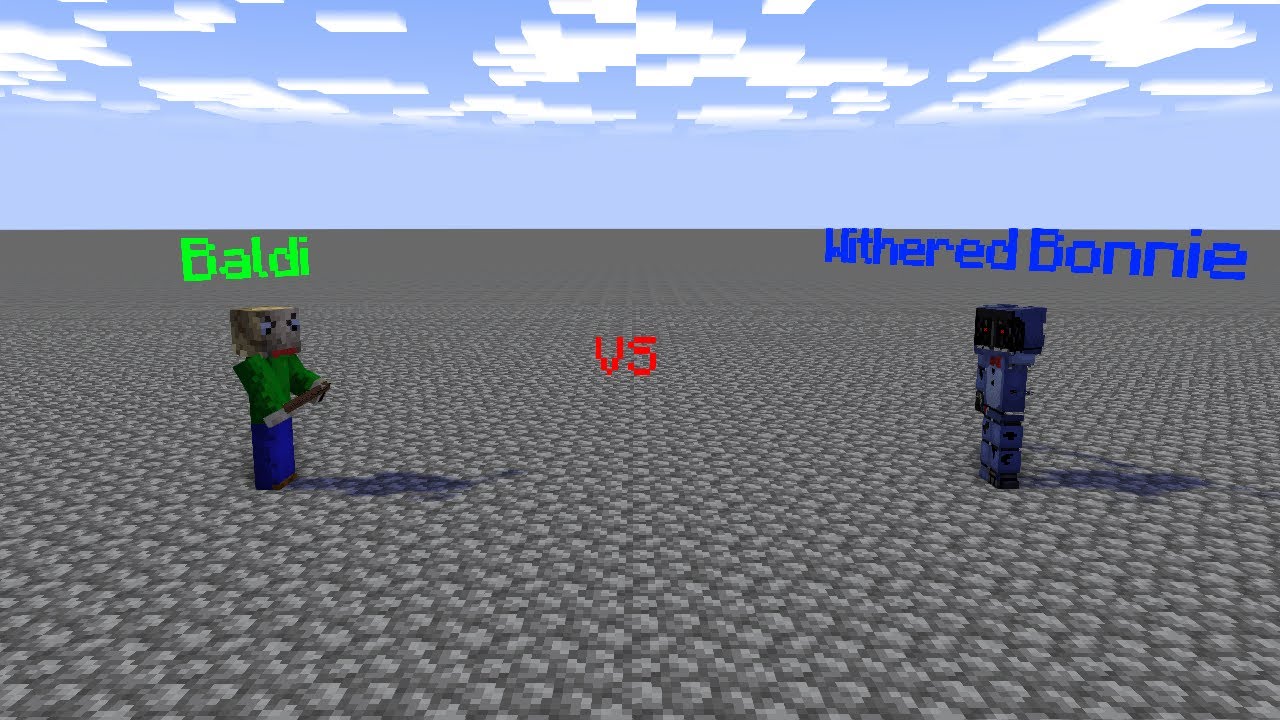 Baldi VS Withered Bonnie (old video) - YouTube