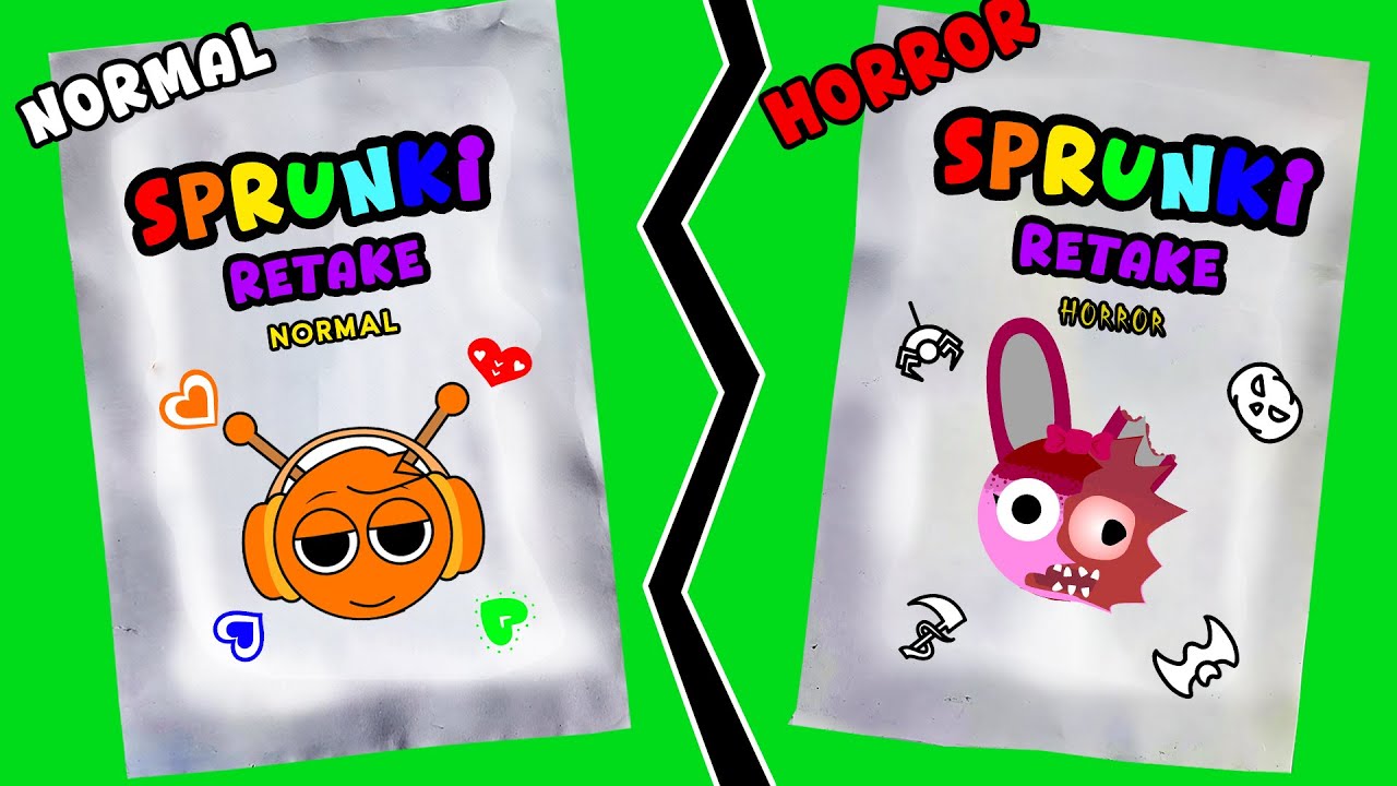 Sprunki Retake Blind Bag Normal VS Horror | Pinky Oren Durple Fun Bot ...