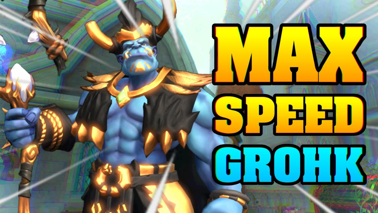 MAX SPEED GROHK GOES ZOOM!!! - Paladins Grohk Gameplay - YouTube