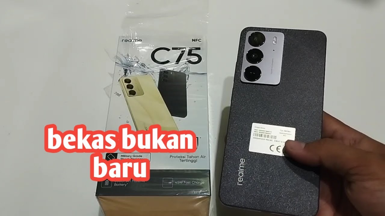 review hp bekas realme c75 like new harga cuma2jt50saja guys - YouTube