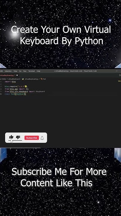 virtual keyboard by python kivy - YouTube