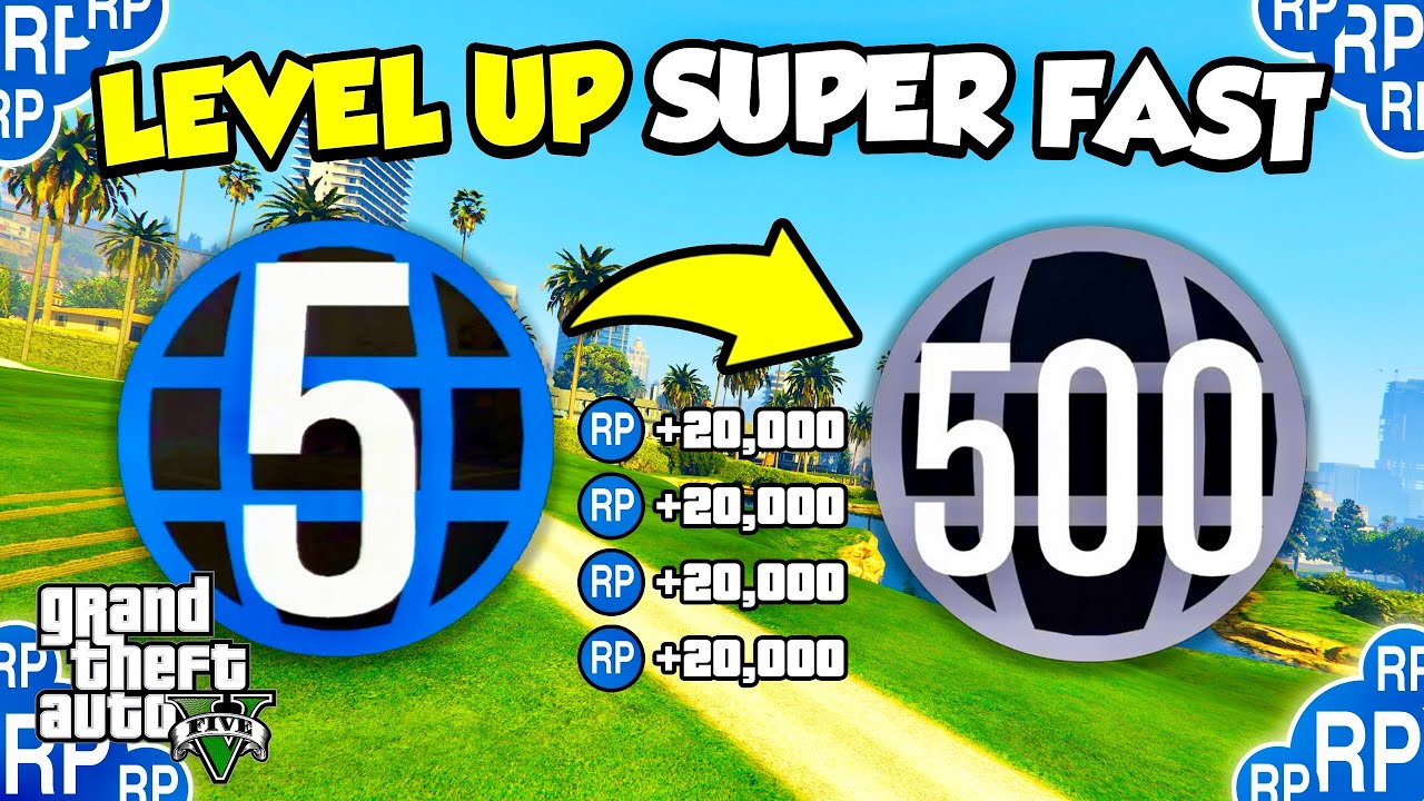 The FASTEST WAY to LEVEL UP in GTA 5 Online! (BEST EVER RP GUIDE ...