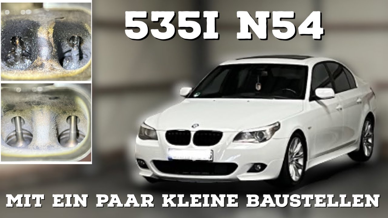 BMW E60 535i N54 | Einlasskanäle strahlen | Ventildeckeltausch ...