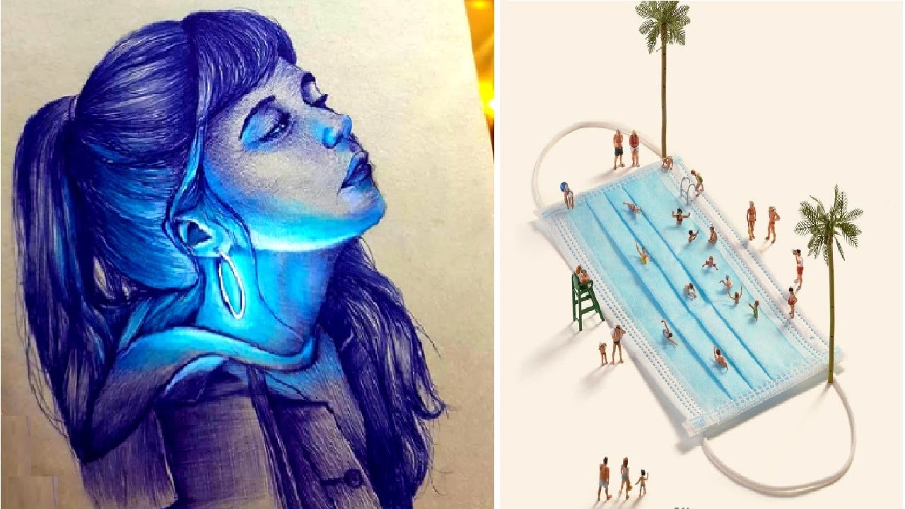 People Doing Creative Art On Internet | creative people | satisfying ...