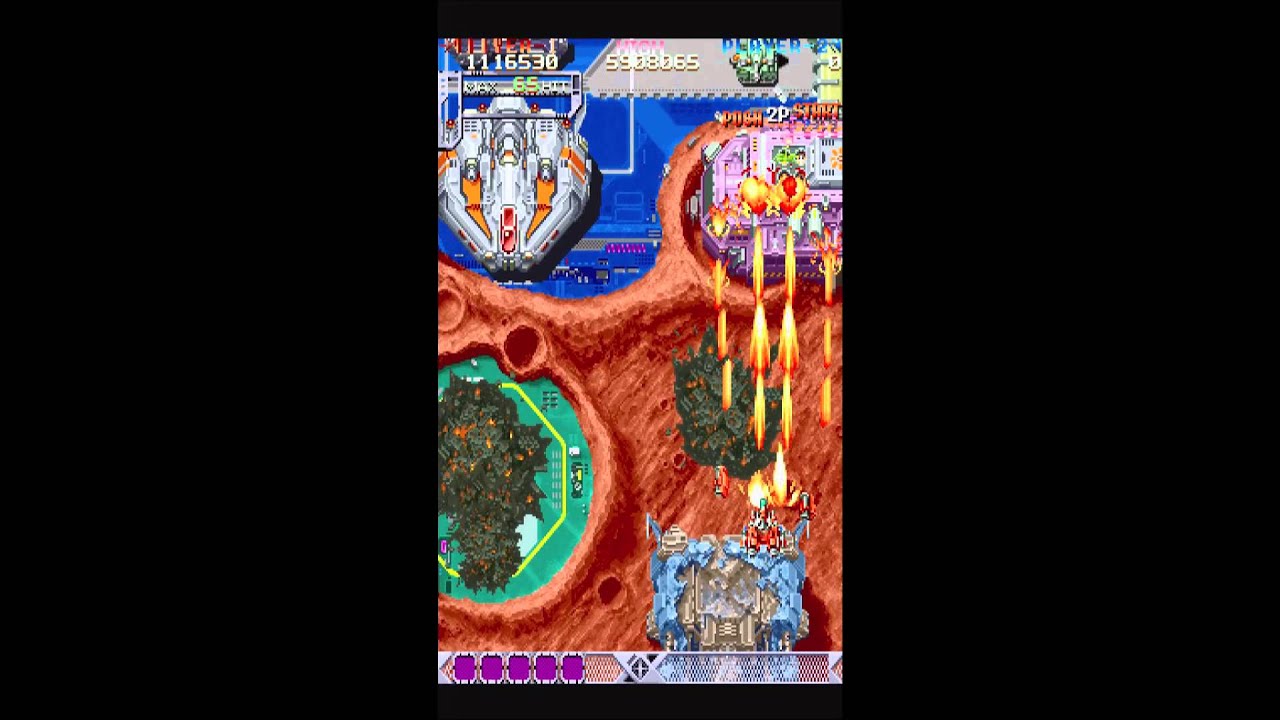 DoDonpachi - PSX RGB scart & XRGB-mini (TATE) - YouTube