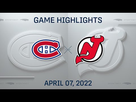 NHL Highlights | Canadiens vs. Devils - Apr. 7, 2022