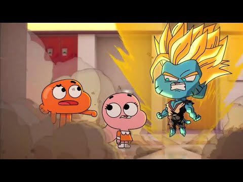 The Amazing World of Gumball - Gumball goes super sayian (Japanese ...